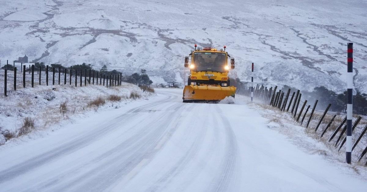 Map reveals coldest places in UK today with rare weather event on the ...