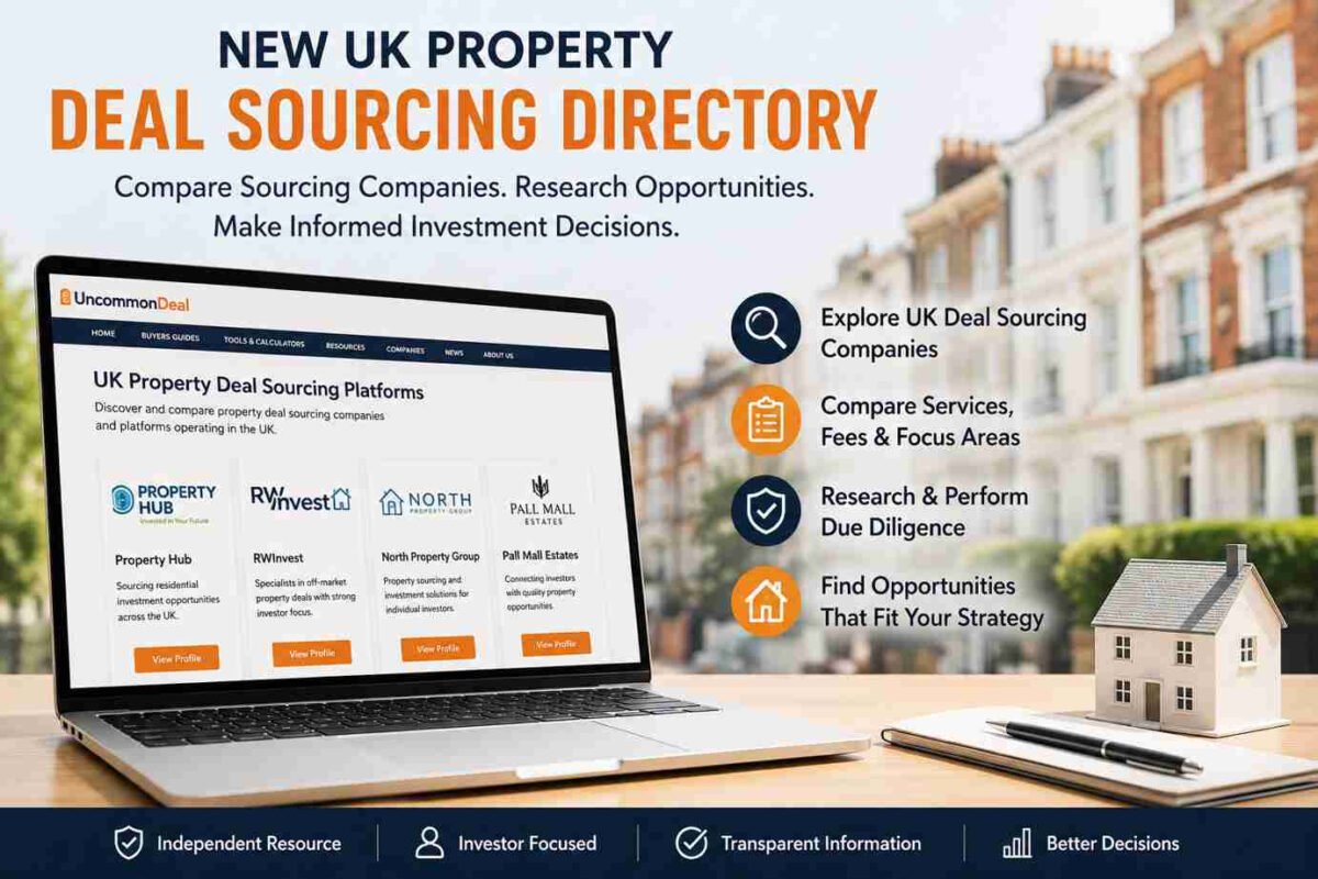 New UK Property Deal Sourcing Directory Aims to Improve Transparency ...